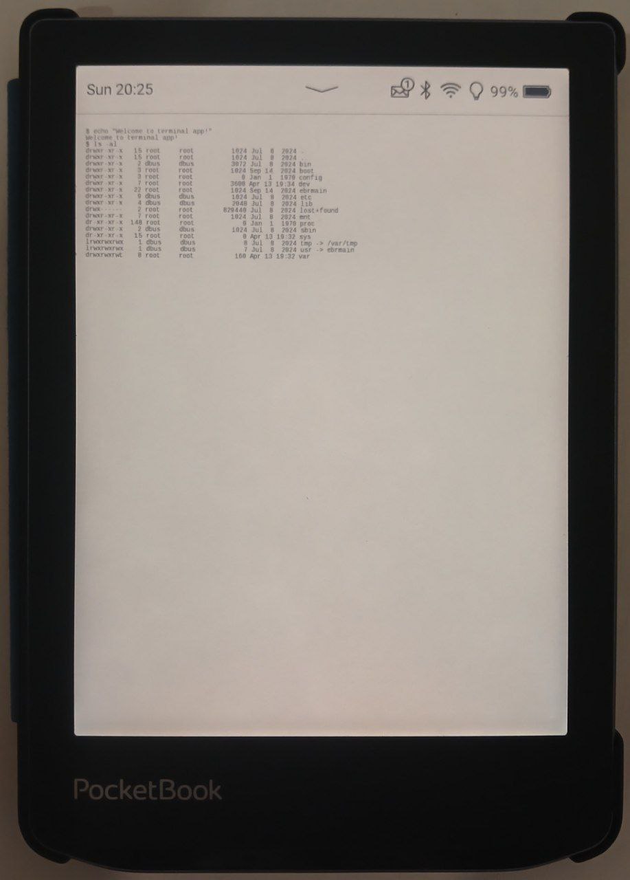 Terminal Emulator for PocketBook | pb-terminal